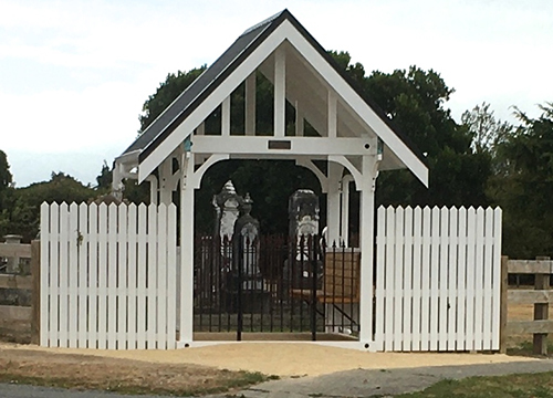 Historic cemetary now has a Lychgate - Martinborough Star